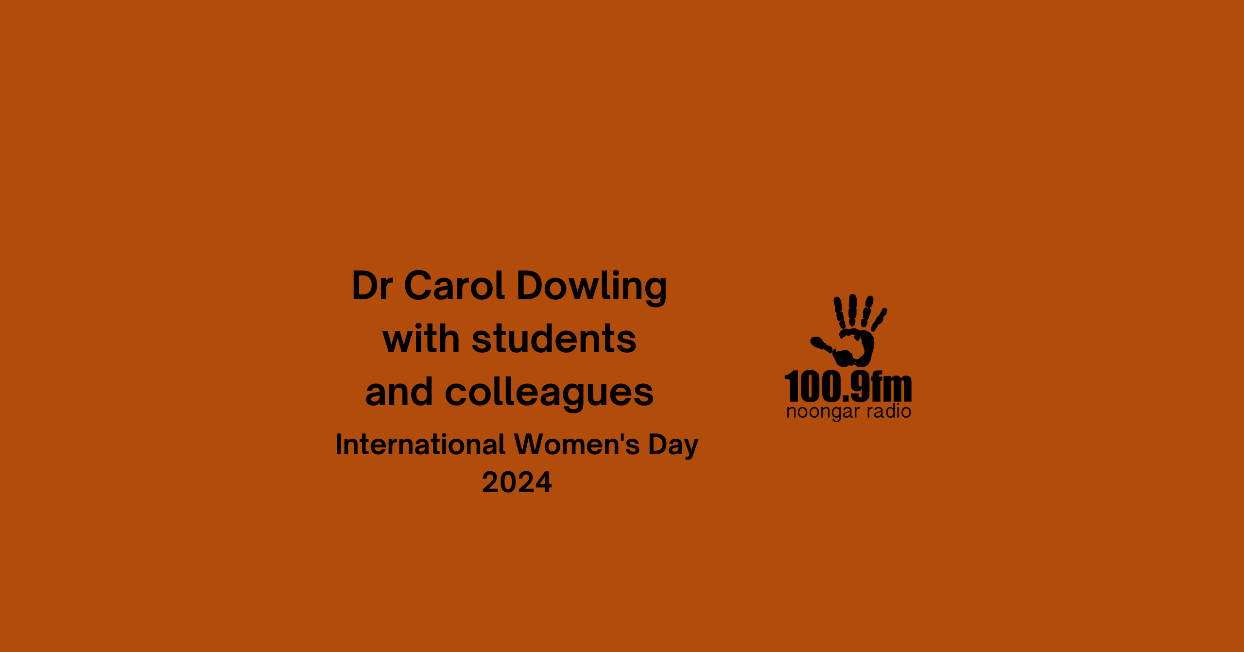 Dr Carol Dowling interviews women about International Women's Day 2024 ...